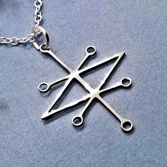 Baroque Vintage | Jewelry | Azazel Goetic Goetia Sigil Silver Necklace ...
